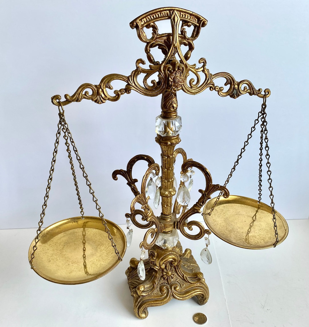 Antique Scales of Justice, Vintage Hollywood Regency Scales, Vintage ...