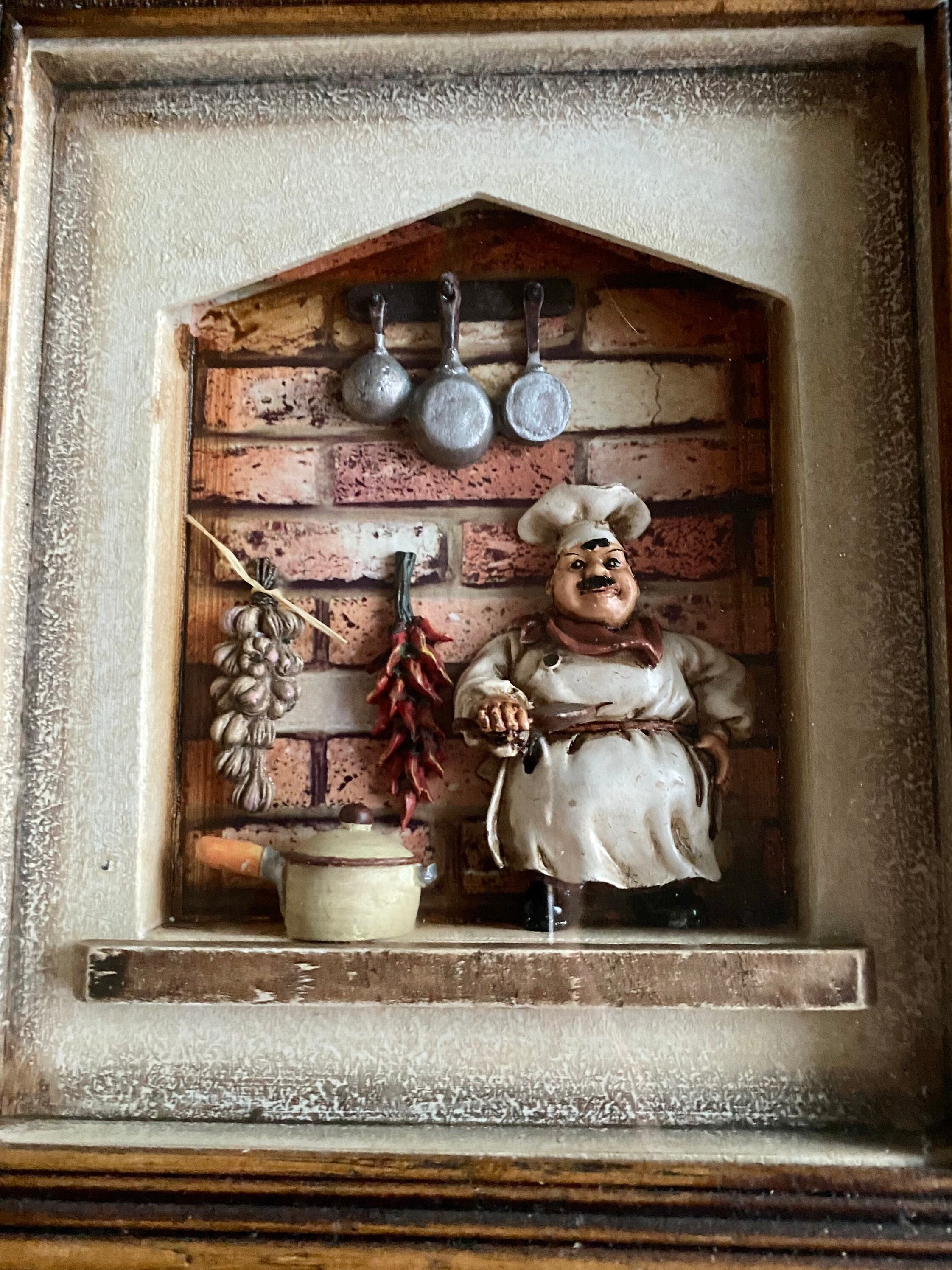 Wooden Hidden Key Cabinet Vintage Key Cabinet W/ Diorama - Etsy