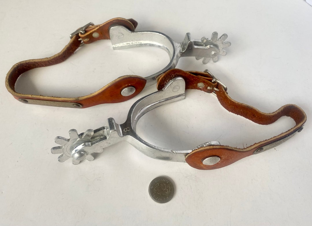 Vintage Leather Spurs, Calgary Stampede Spurs, Calgary Exhibition ...