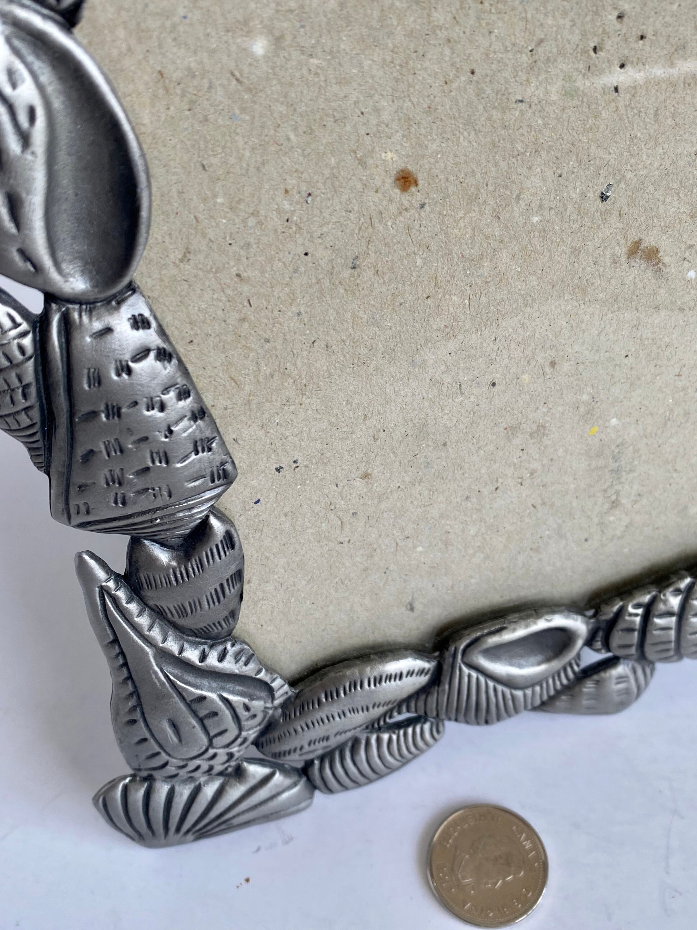 Silver Metal Photo Frame, Sea Shells Picture Frame, Ocean Theme Photo ...