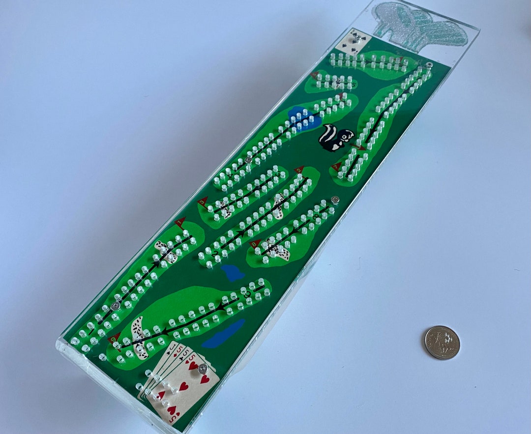 Vintage Golf Themed Cribbage Board Golf Bag Shaped Cribbage - Etsy Canada