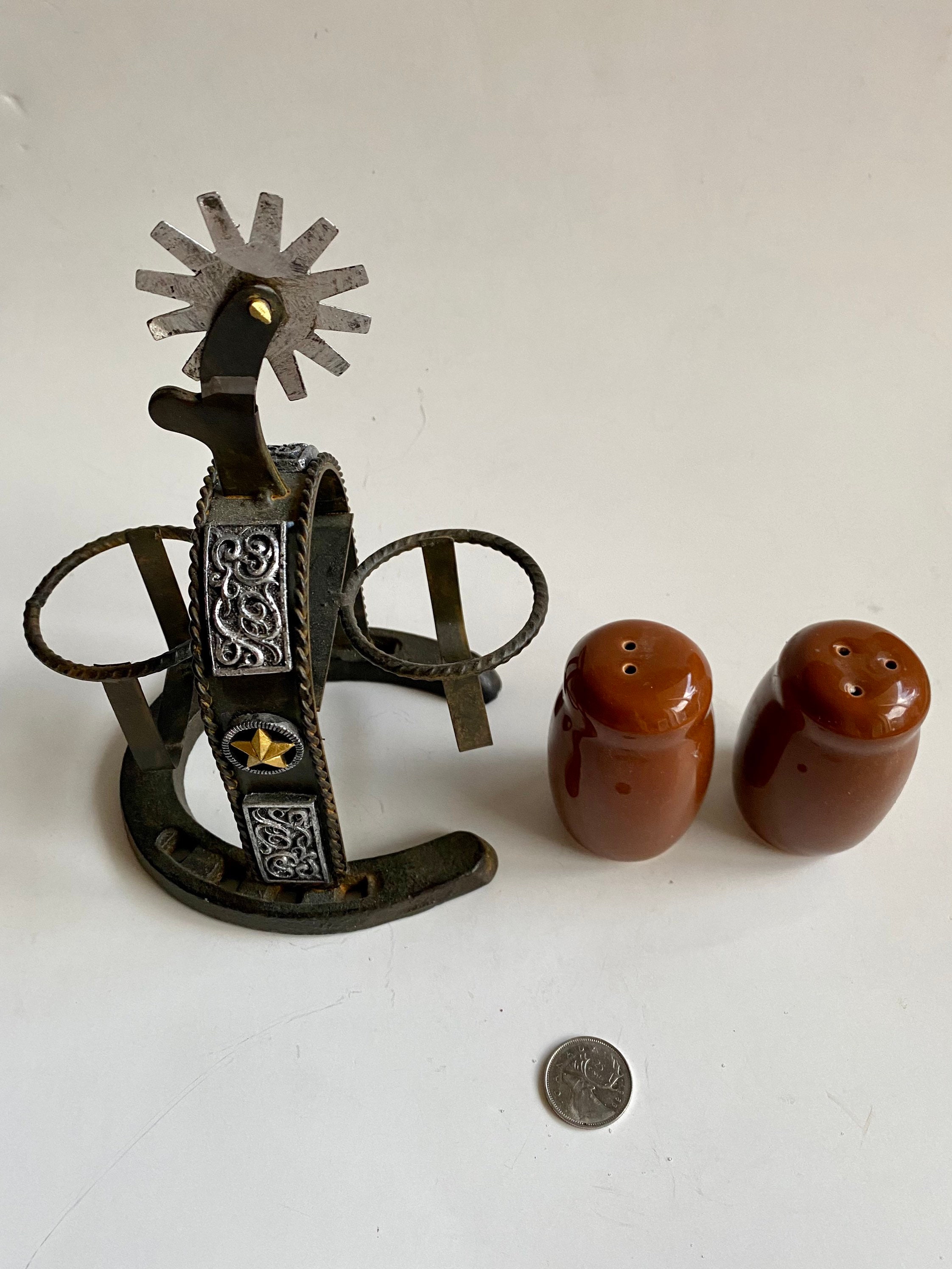 Vintage Salt and Pepper Shaker Spurs Salt and Pepper Shaker - Etsy