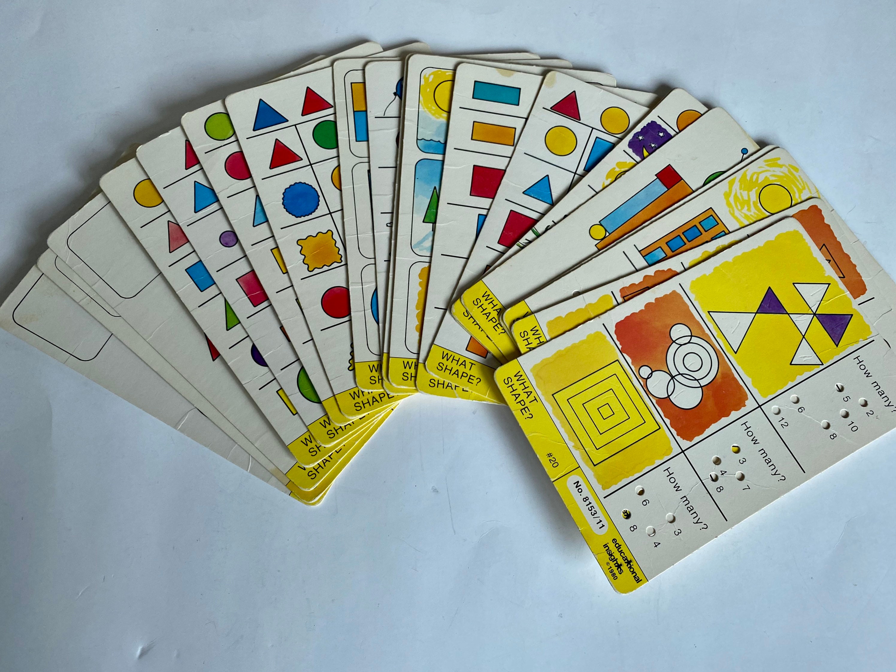 Vintage Flash Cards 1980 Learning Cards 80s Educational - Etsy