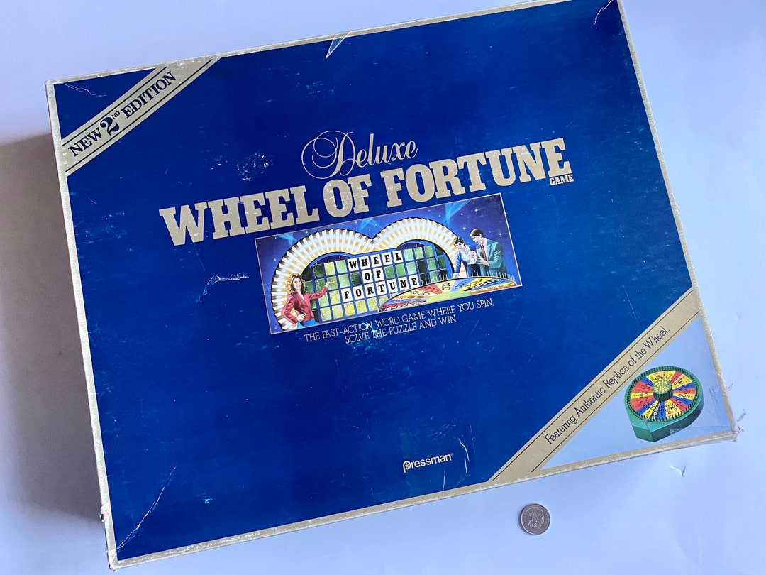 Vintage Deluxe Wheel of Fortune Game New 2nd Edition, Fast Action Word ...