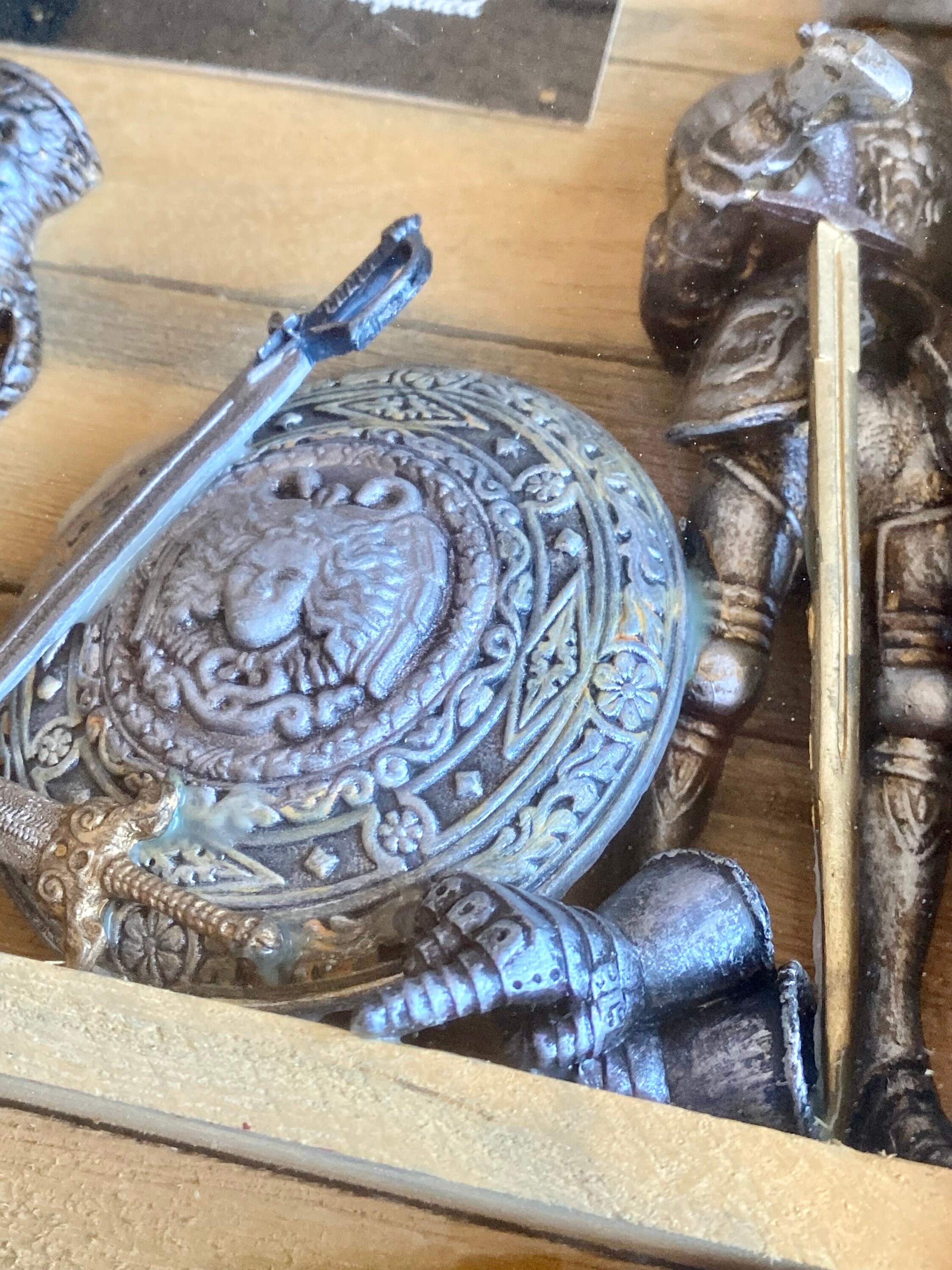 Vintage Knight Armour Shadowbox Display Medieval Knight - Etsy