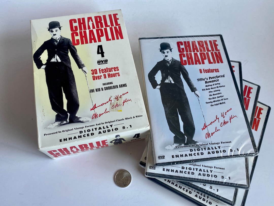 Charlie Chaplin 4 DVD Set Charlie Chaplin Feature Films DVD - Etsy