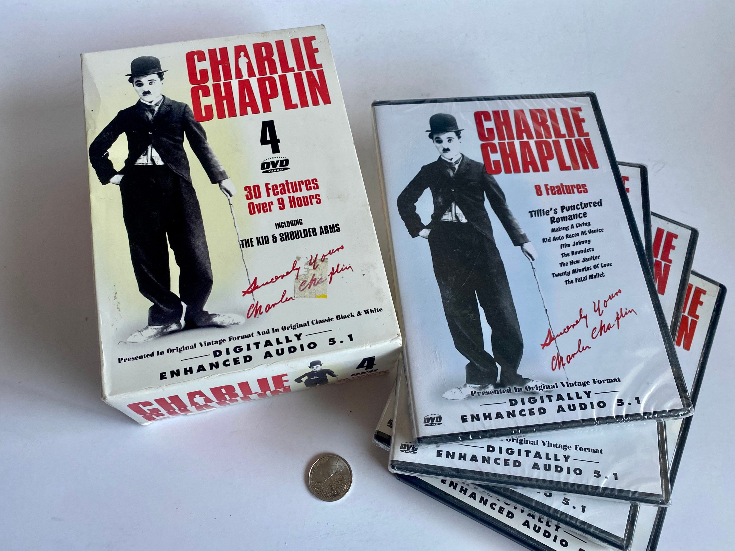 Charlie Chaplin 4 DVD Set Charlie Chaplin Feature Films DVD - Etsy