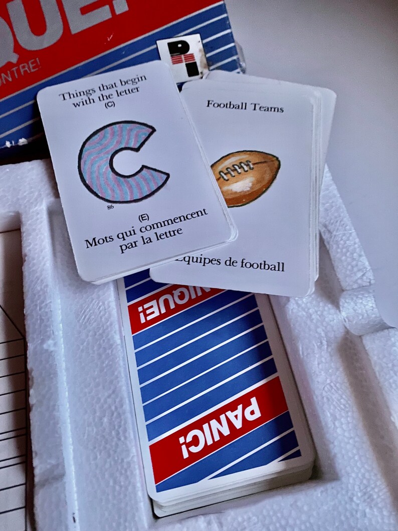 Vintage Panic Board Game Rare Family Card Game Playtoy - Etsy