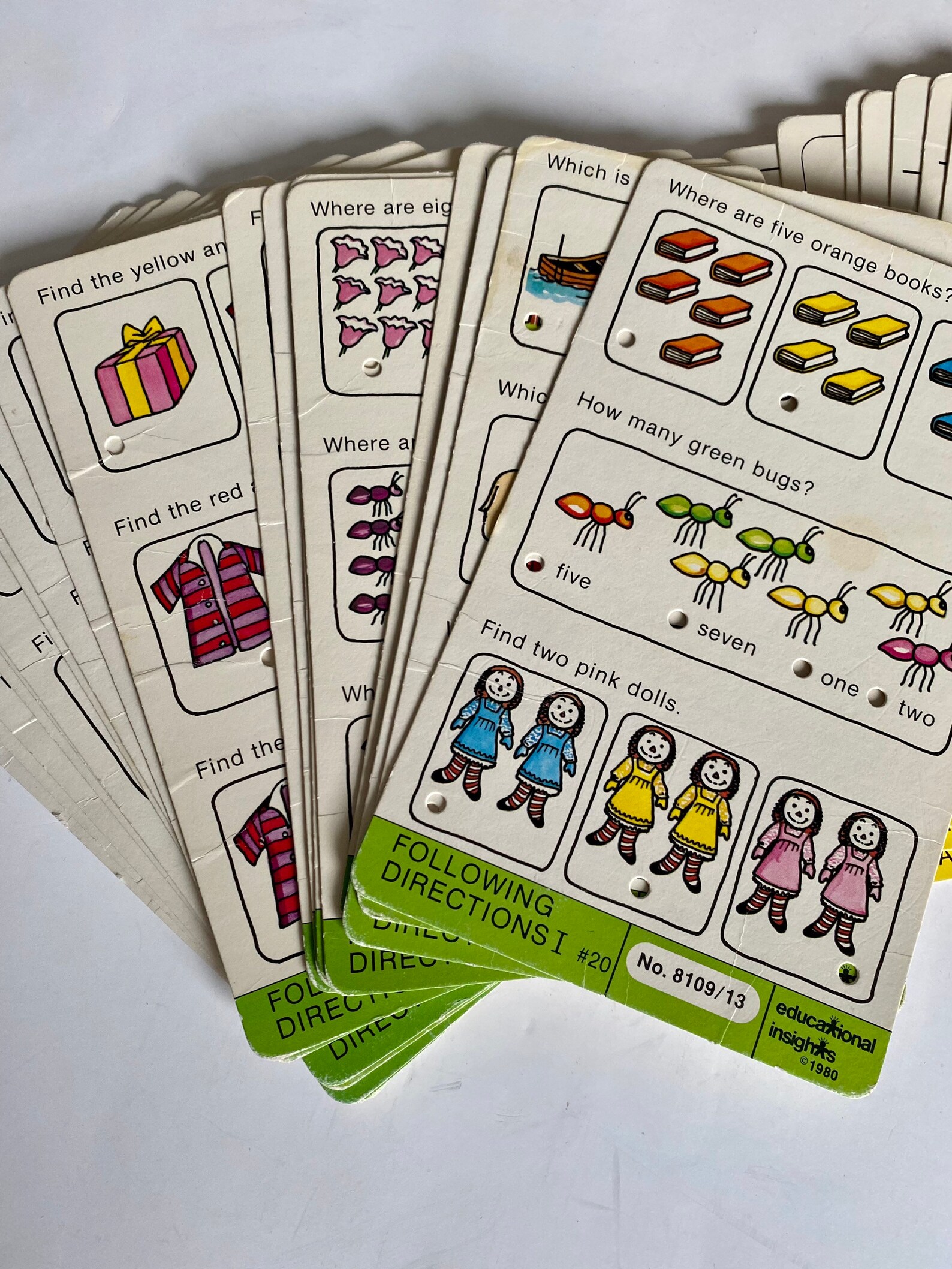 Vintage Flash Cards 1980 Learning Cards 80s Educational | Etsy