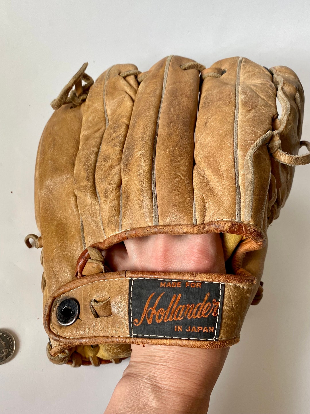 Vintage Collectible Baseball Glove Catcher’s Mitt, Vintage Hollander ...