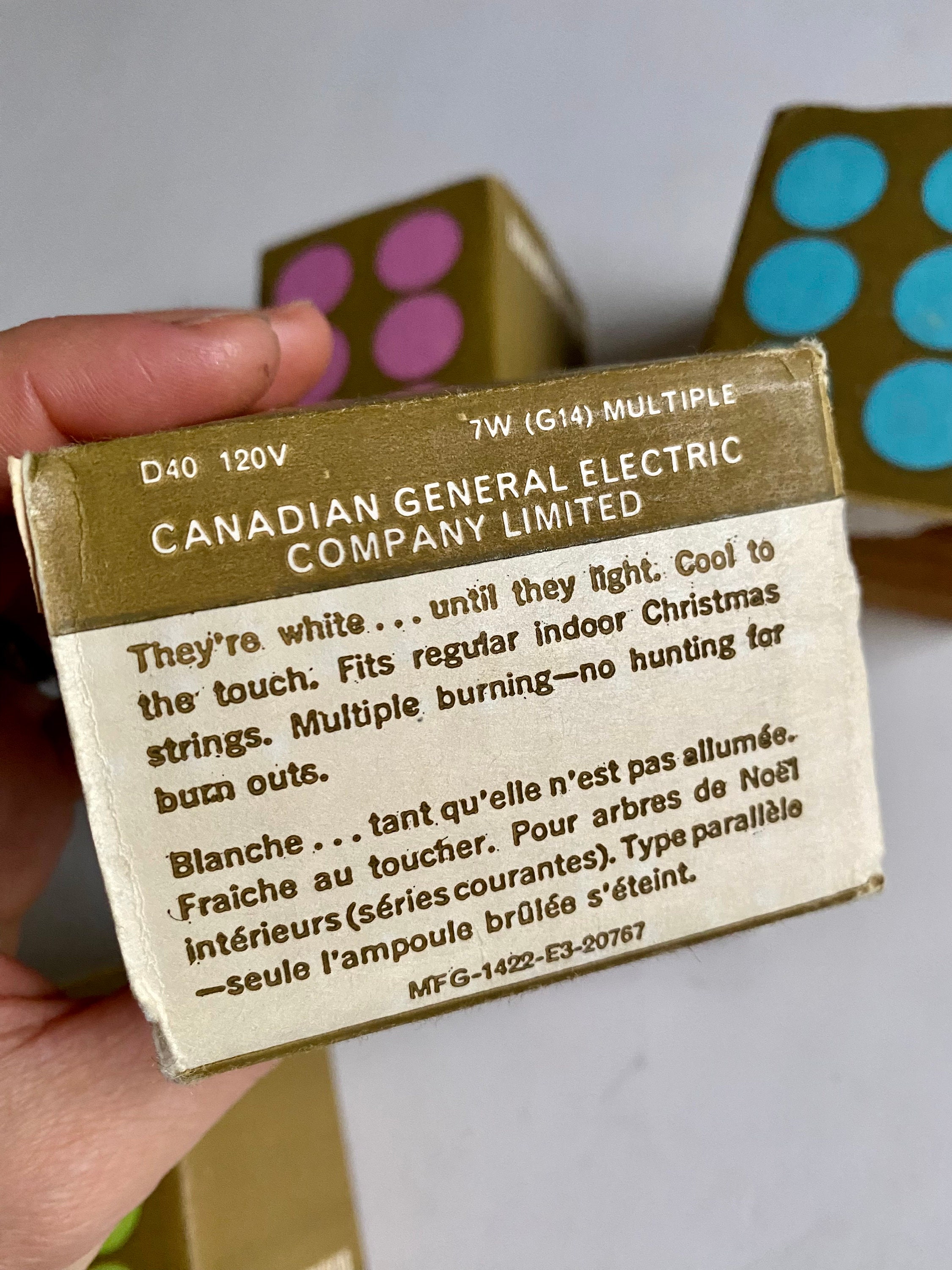 Vintage General Electric Snowball Lights SET OF 6, Collectible ...