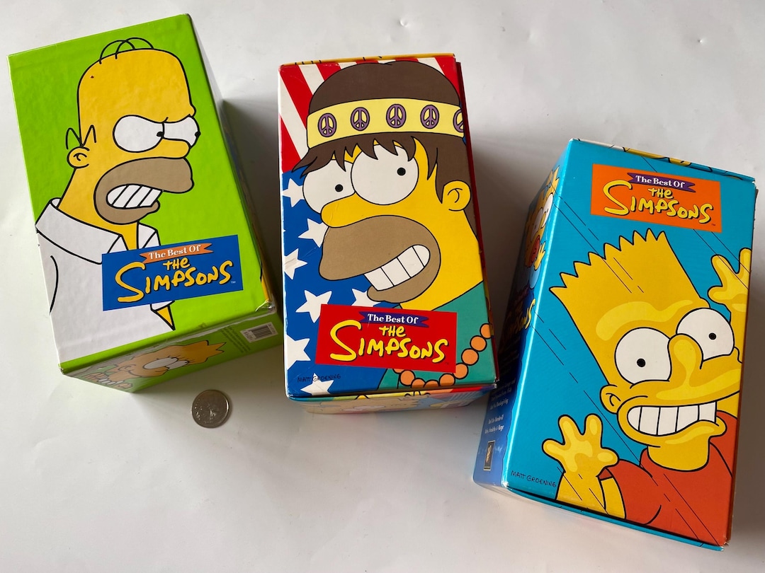 The Simpsons Show VHS, the Best of the Simpsons VHS Set Volumes 1-9 ...
