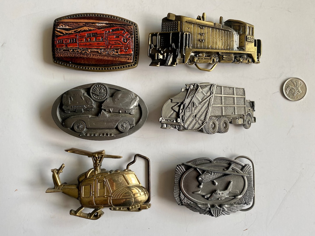 Vintage Belt Buckle, Vehicles Theme Buckles, Siskiyou Buckles, Trains ...