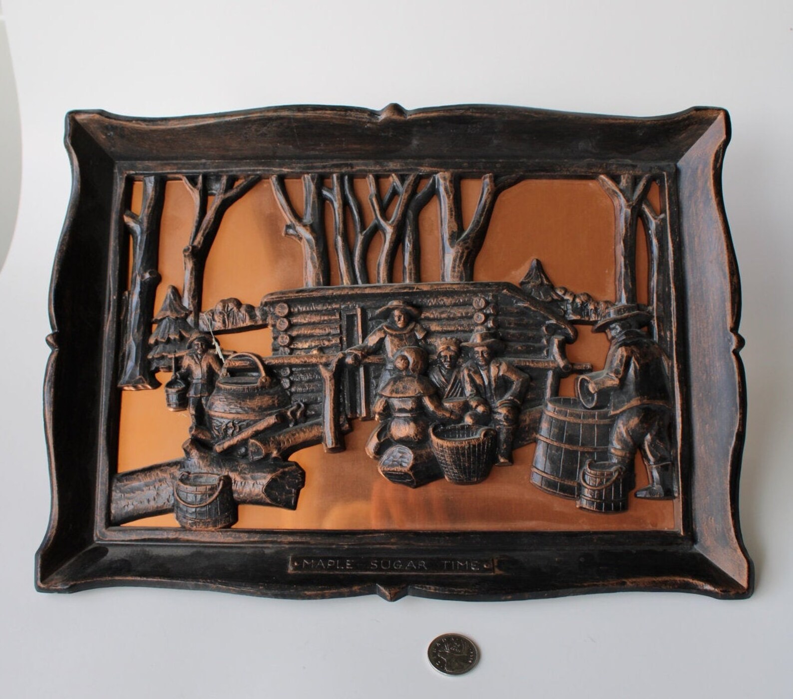 Vintage Copper Art Coppercraft Guild Wall Art Maple Sugar | Etsy