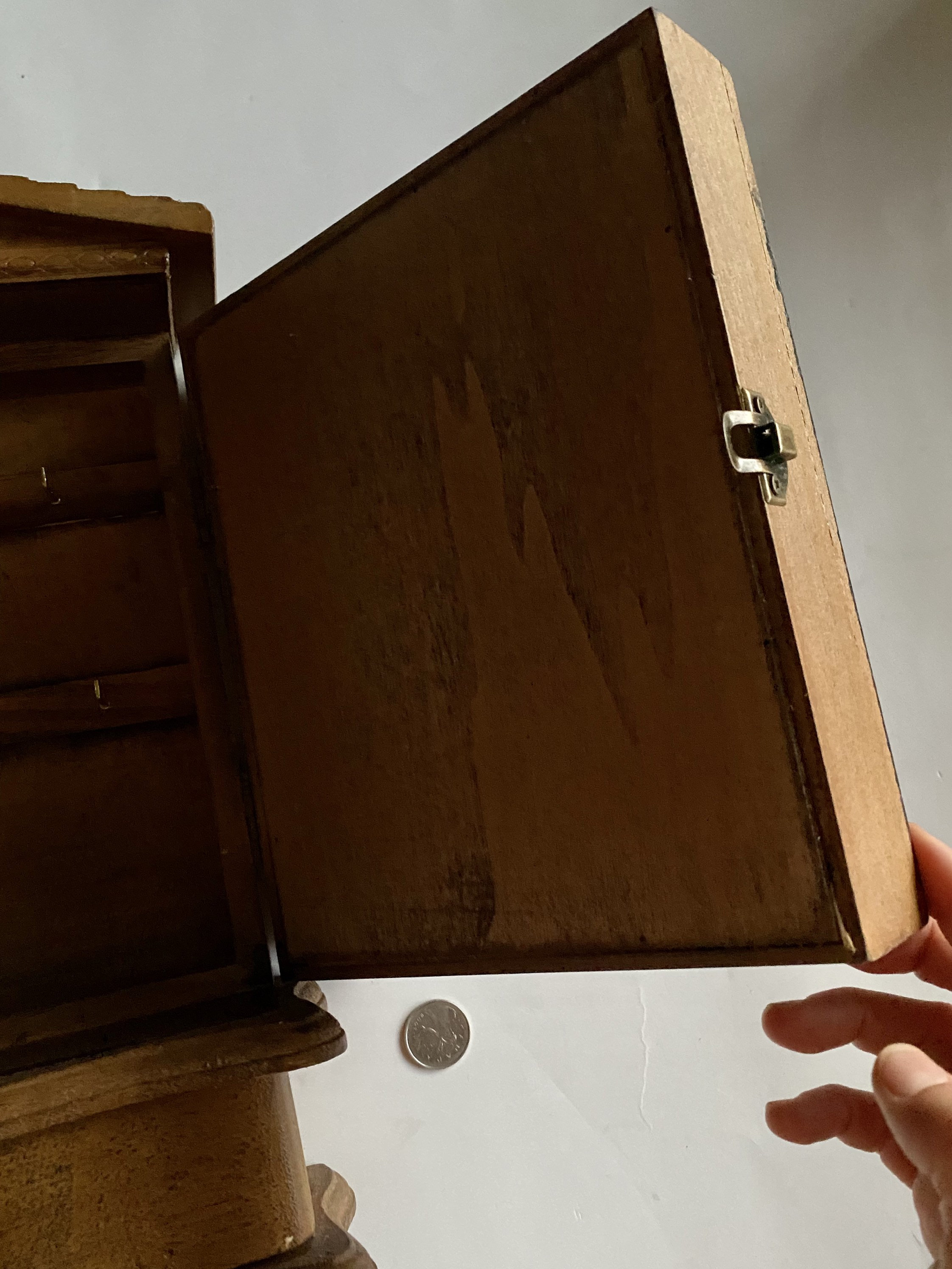 Wooden Hidden Key Cabinet Vintage Key Cabinet W/ Diorama - Etsy