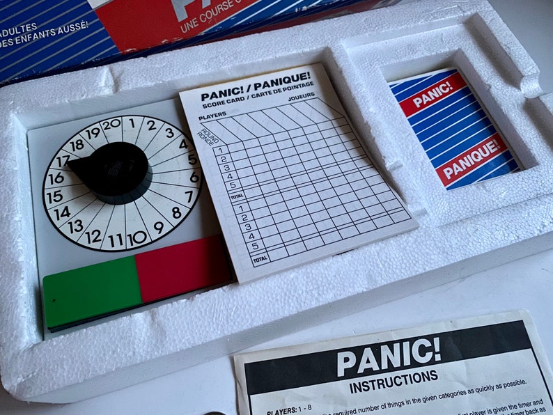 Vintage Panic Board Game Rare Family Card Game Playtoy - Etsy