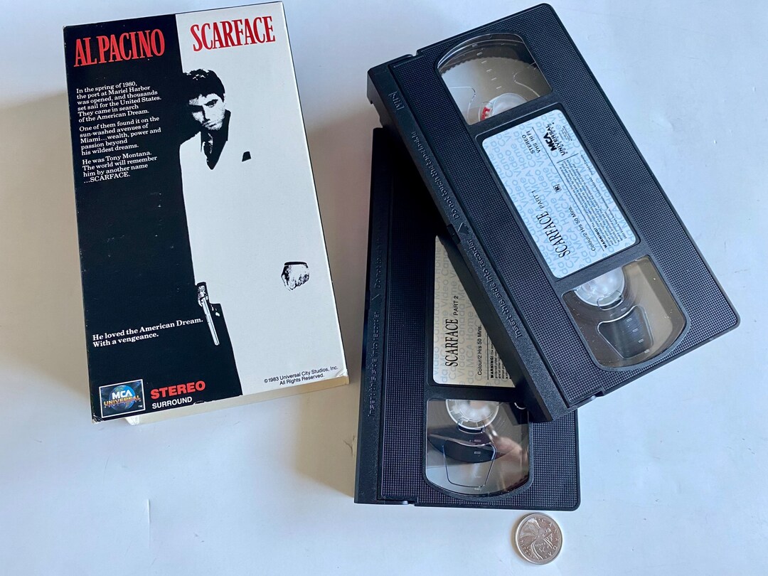 Scarface Movie VHS, Al Pacino Movie VHS, Iconic Crime Movie, Old ...