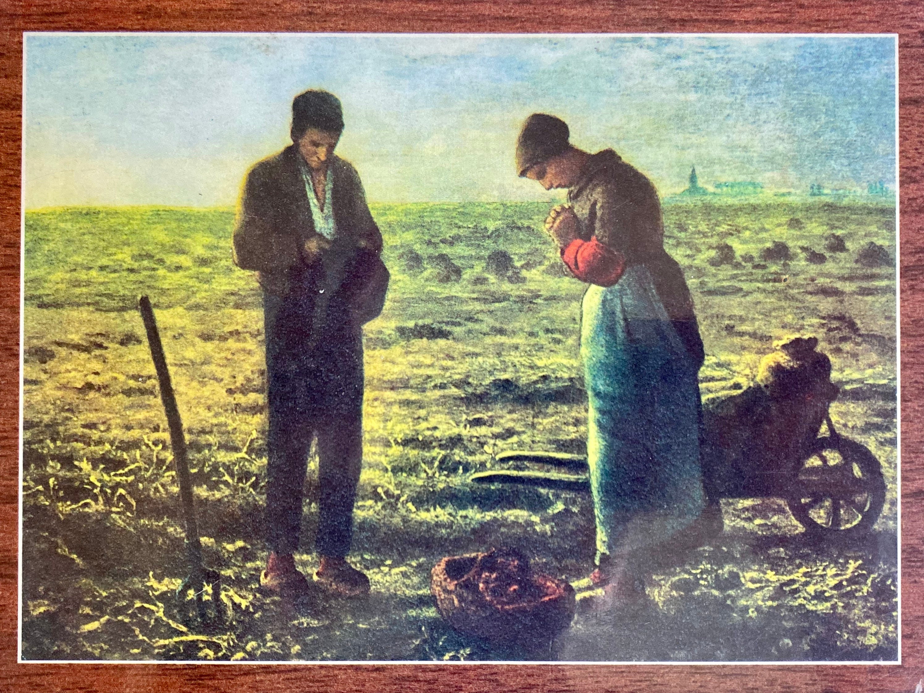 Vintage the Angelus by Jean-françois Millet Print, Two Peasants Praying ...