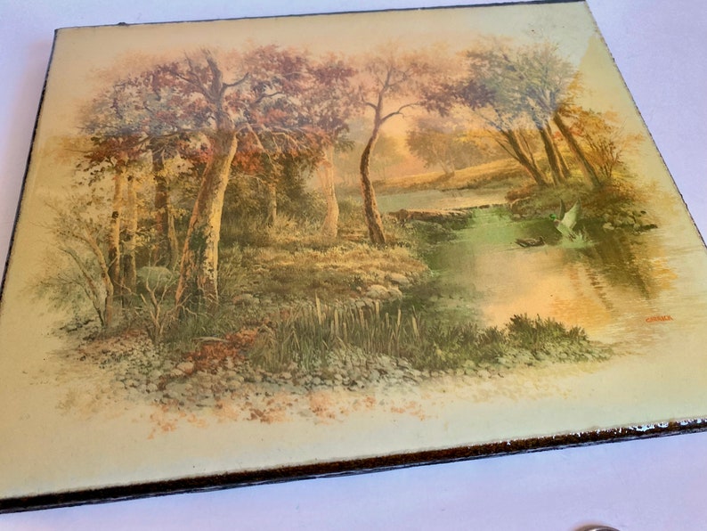 Vintage Landscape Painting Lithograph Print, William Arthur Laurie ...