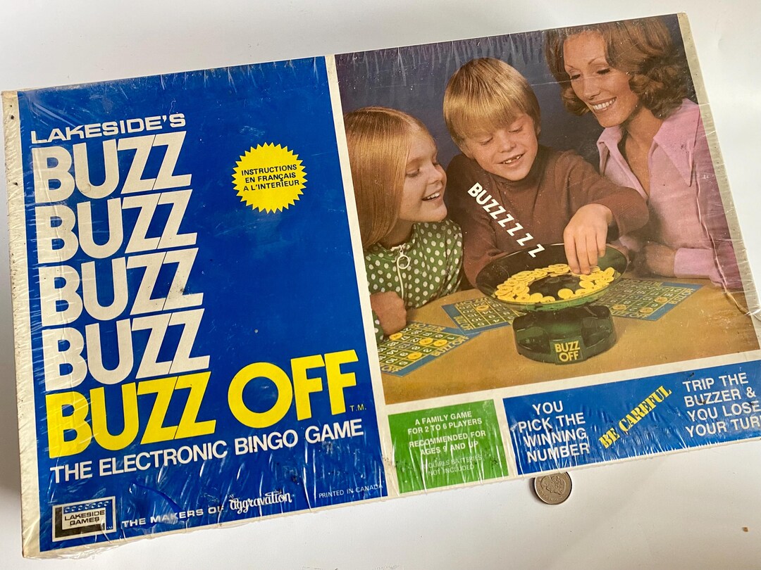 Brand New Vintage 1973 Buzz off Game COMPLETE, Vintage Electronic Bingo Game, Collectible Games ...
