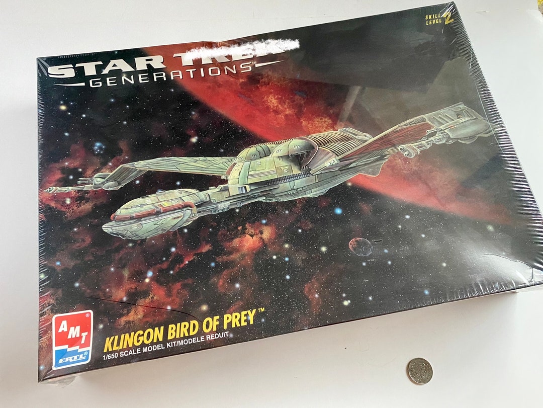 Brand New TV Show Space Ship Model Kit, 1990s Klingon Bird of Prey, S ...