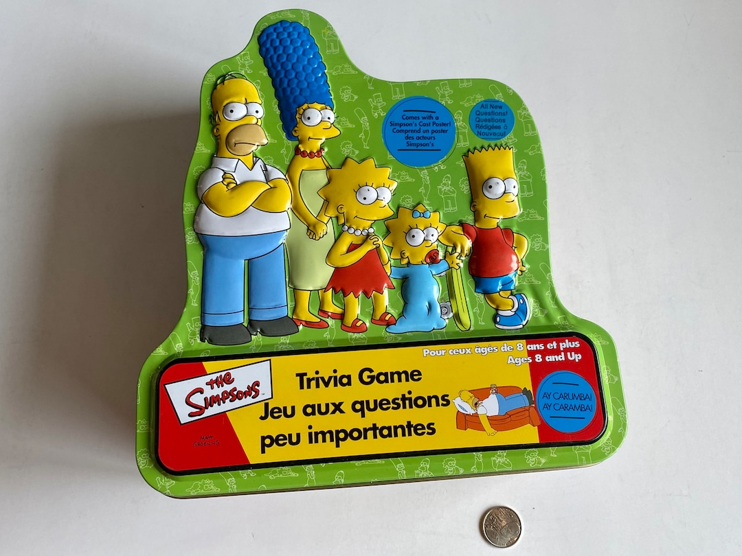 The Simpsons Trivia Game, the Simpsons Collectible Game, Vintage the ...