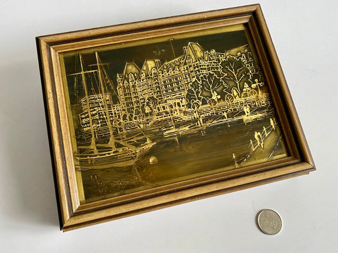 Vintage Copper Acid Etching Artwork, Priddats Studio Our Native Land ...