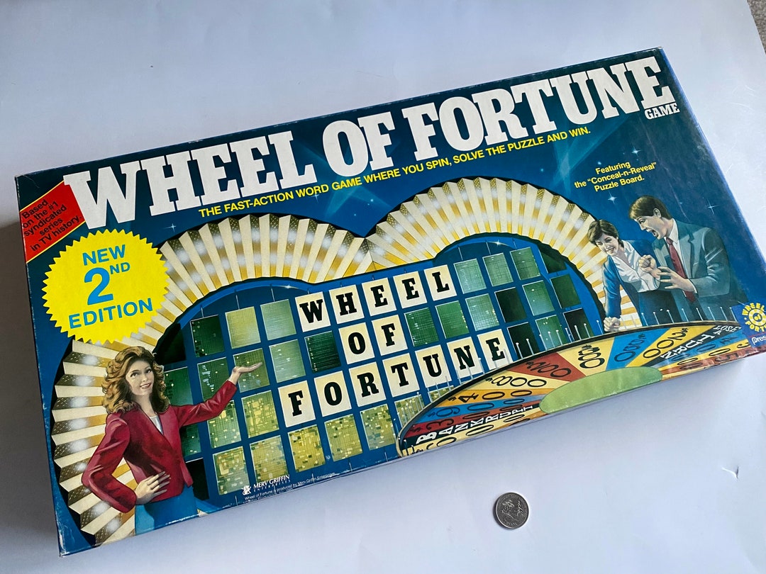 Vintage Wheel of Fortune Game New 2nd Edition, Fast Action Word Game ...