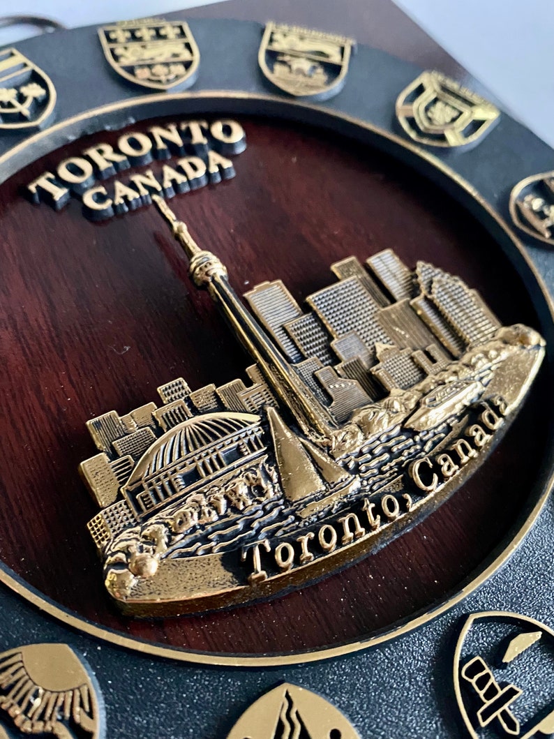 Vintage Canadian Provinces Coat of Arms Plaque Toronto Canada - Etsy