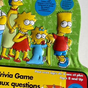 The Simpsons Trivia Game, the Simpsons Collectible Game, Vintage the ...