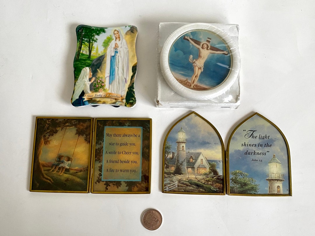 Vintage Religious Decors, Christian Gifts, Christian Devotional Objects ...