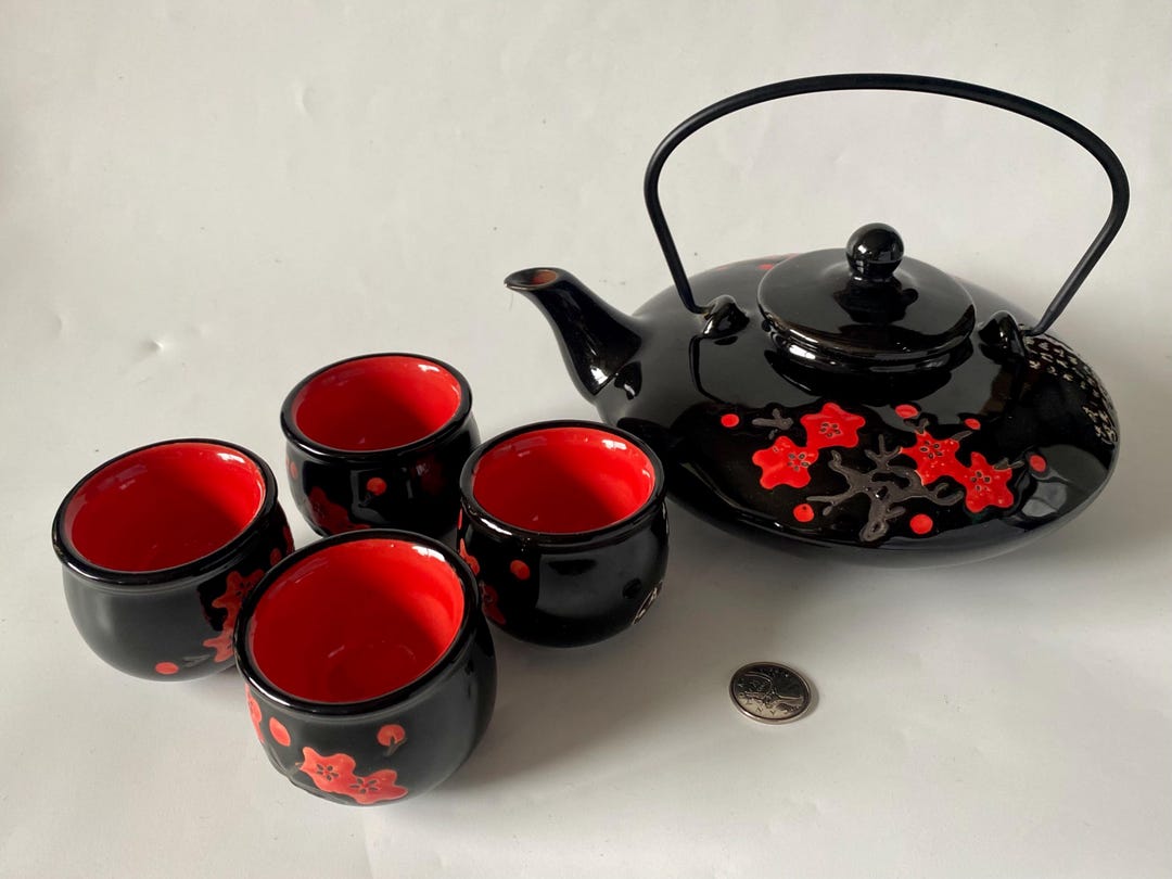Brand New Vintage Japanese Style Tea Set, Collectible Ceramic Tea Set ...