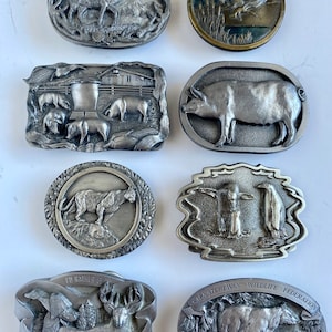 Vintage Collectible Belt Buckle, Wild Animals Belt Buckles, Hunting ...