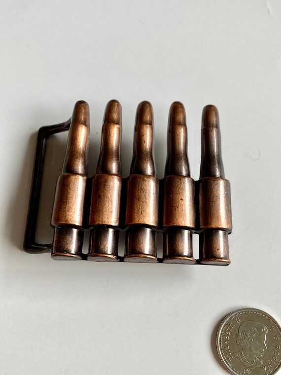 Vintage Ammo Shells Belt Buckle, Ammo Shells Imitatio… - Gem