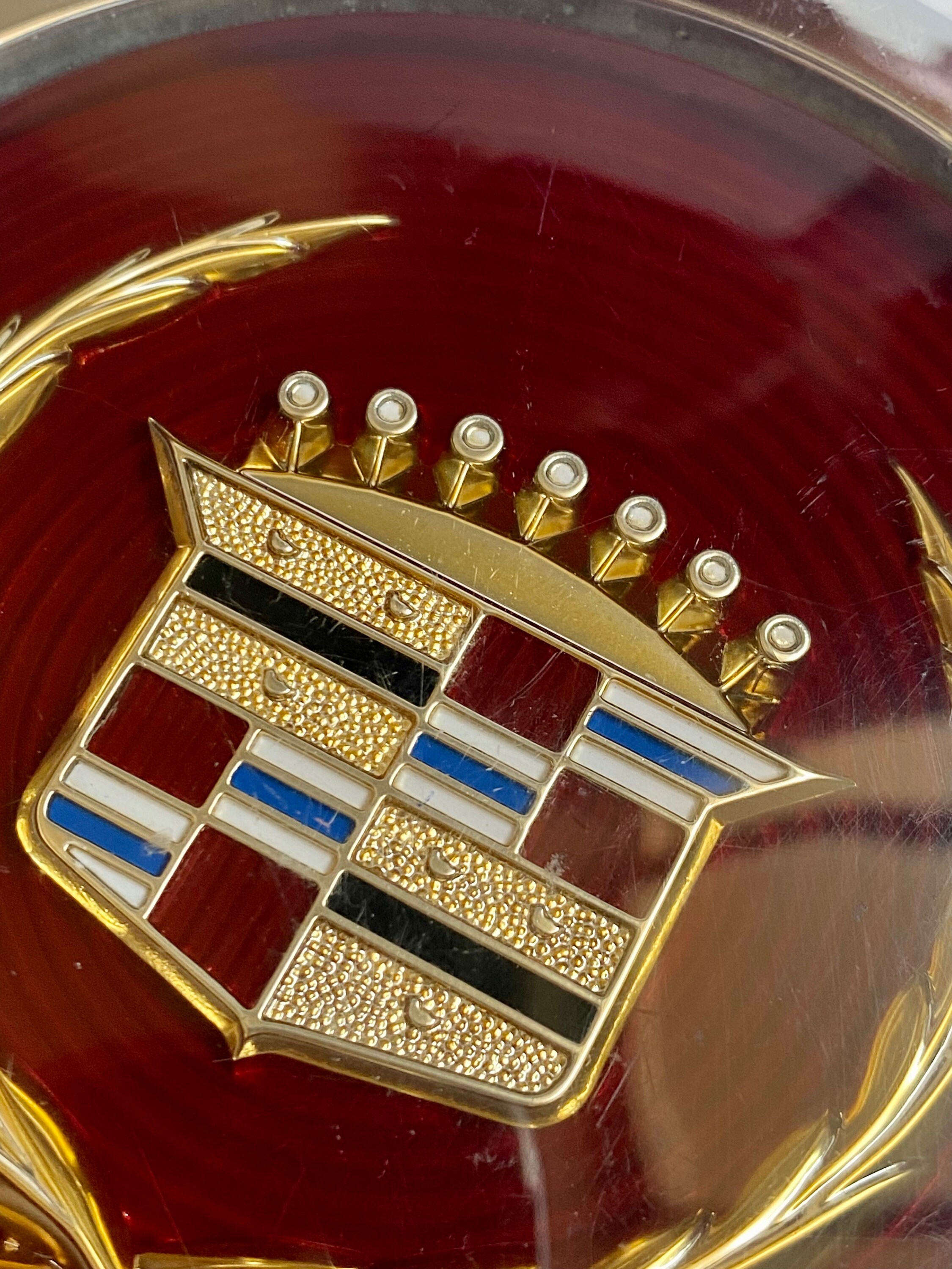 Vintage Car Emblem Embelishment, Cadillac Seville Wheel Center Cover ...