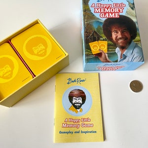 Bob Ross A Happy Little Memory Game, Bob Ross Art Game, Memory Game ...