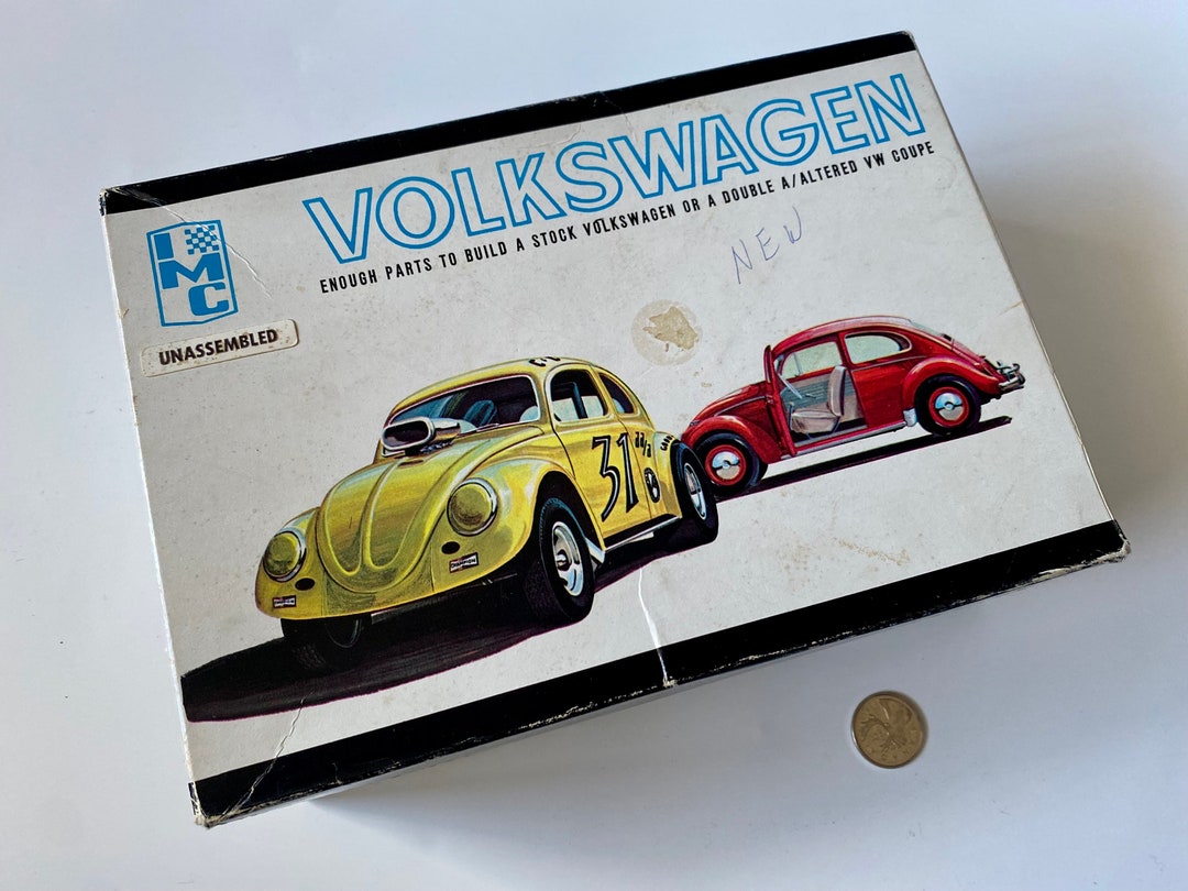 1/25 Scale Race VW Model, Vintage IMC 114-200 Model Car Kit Volkswagen ...