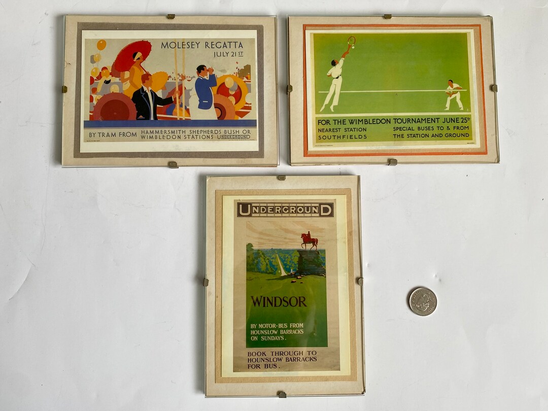 Vintage British Postcard Set, British Sports Theme Postcards, Wimbledon ...