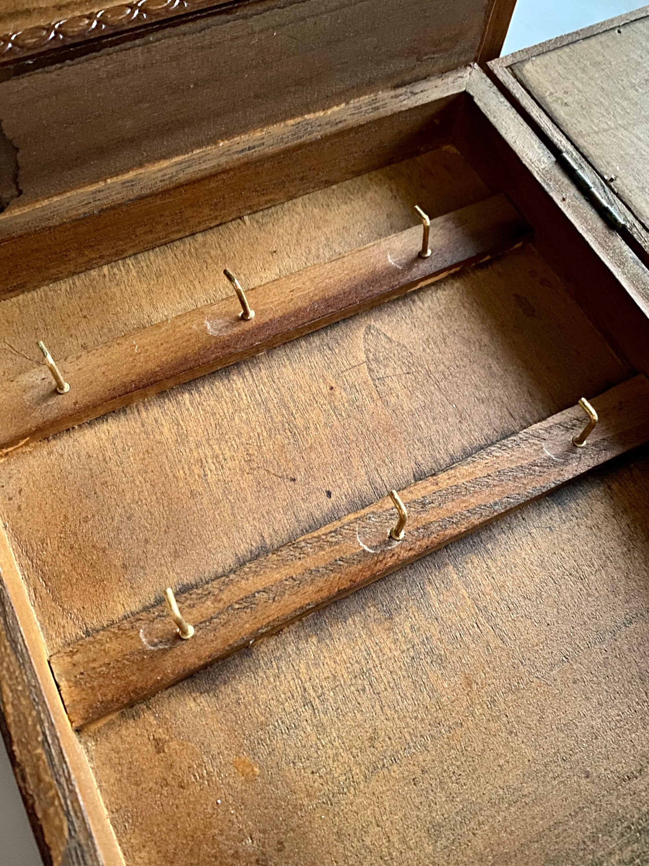 Wooden Hidden Key Cabinet Vintage Key Cabinet W/ Diorama - Etsy