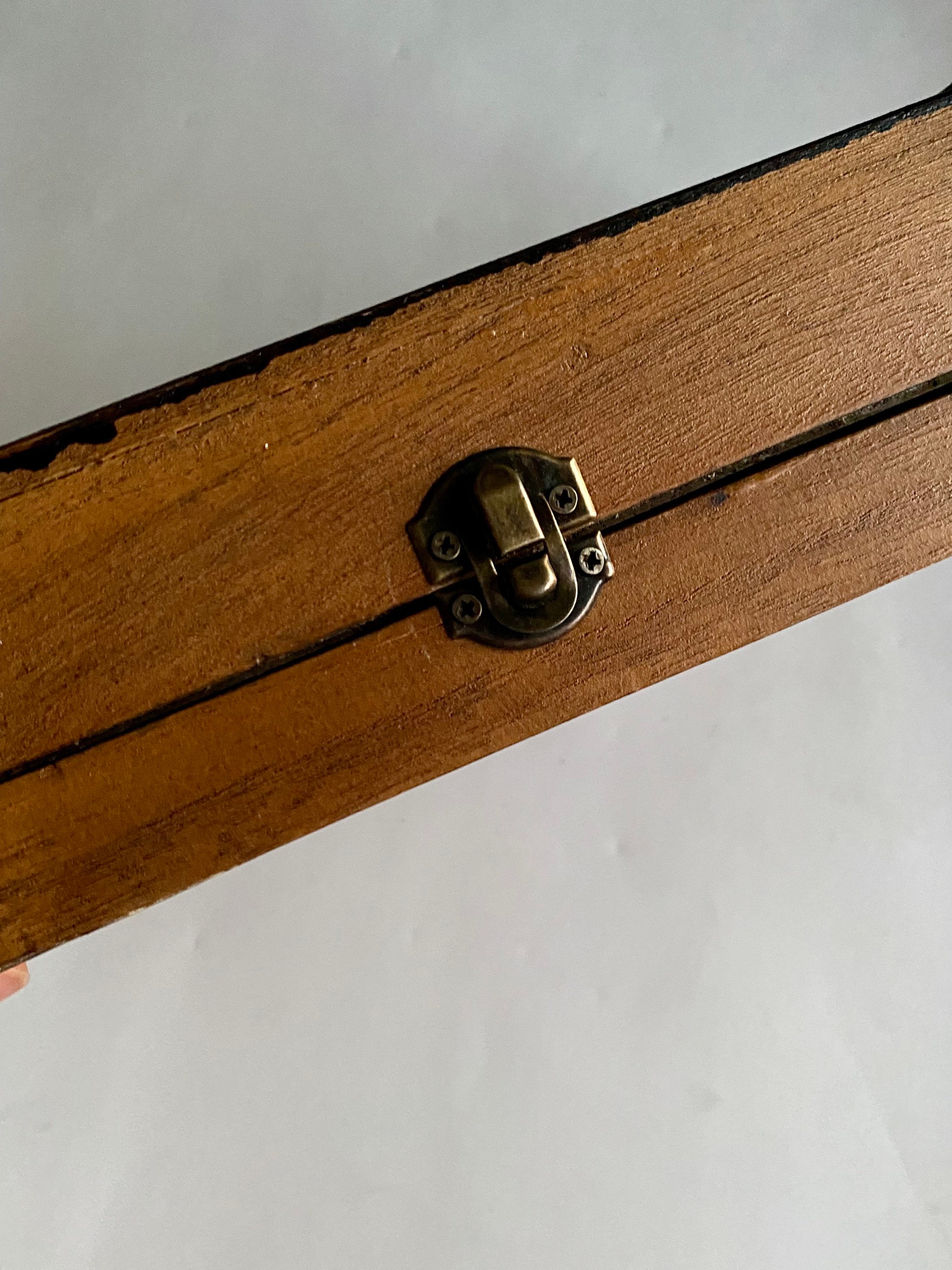 Wooden Hidden Key Cabinet Vintage Key Cabinet W/ Diorama - Etsy