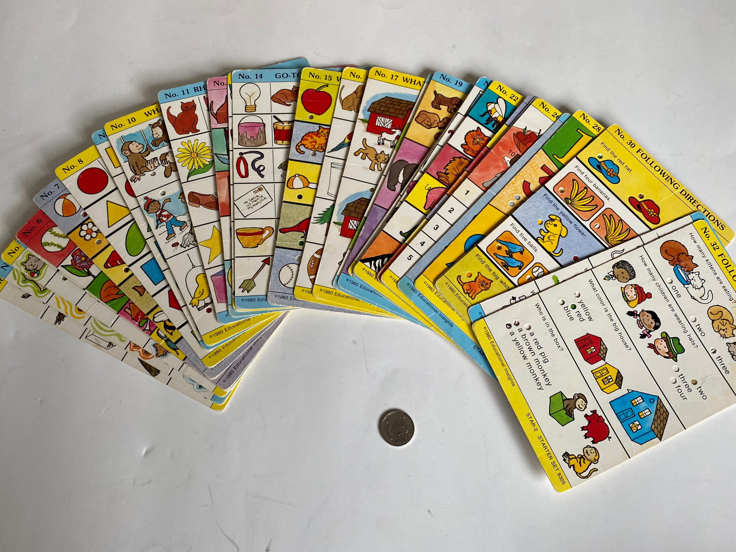 Vintage Flash Cards 1980 Learning Cards 80s Educational - Etsy