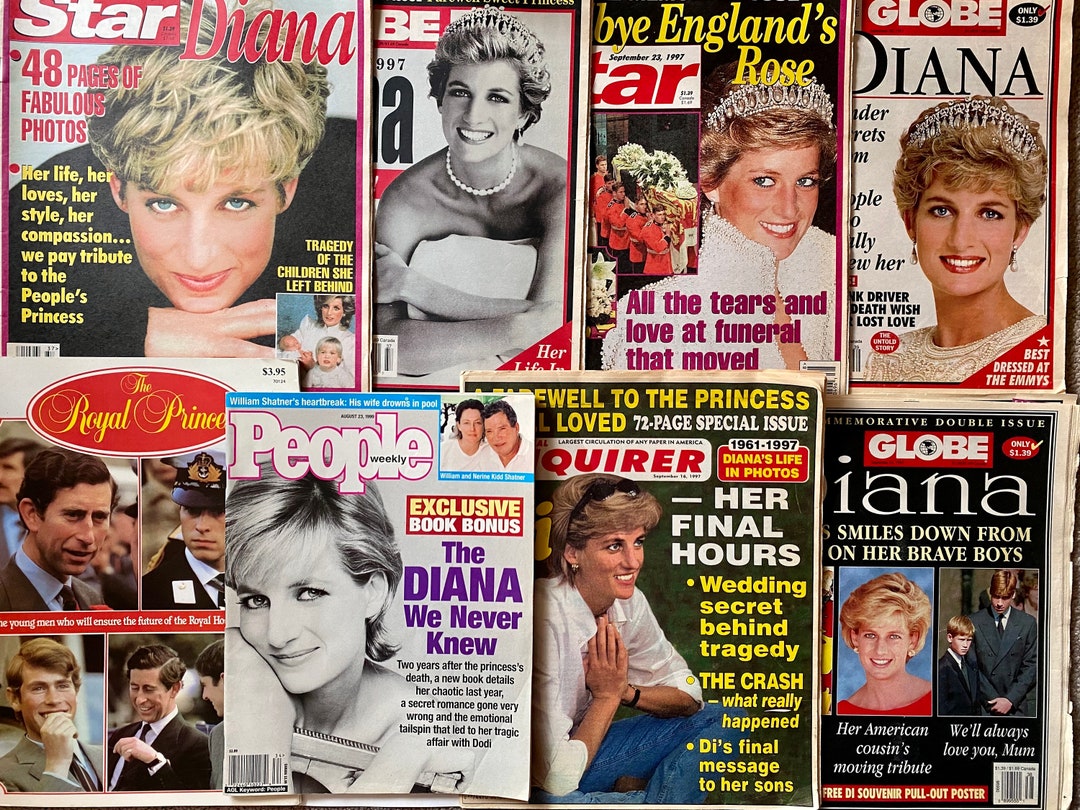 Vintage Princess Diana Commemorative Tabloid Magazine Issue, Princess ...