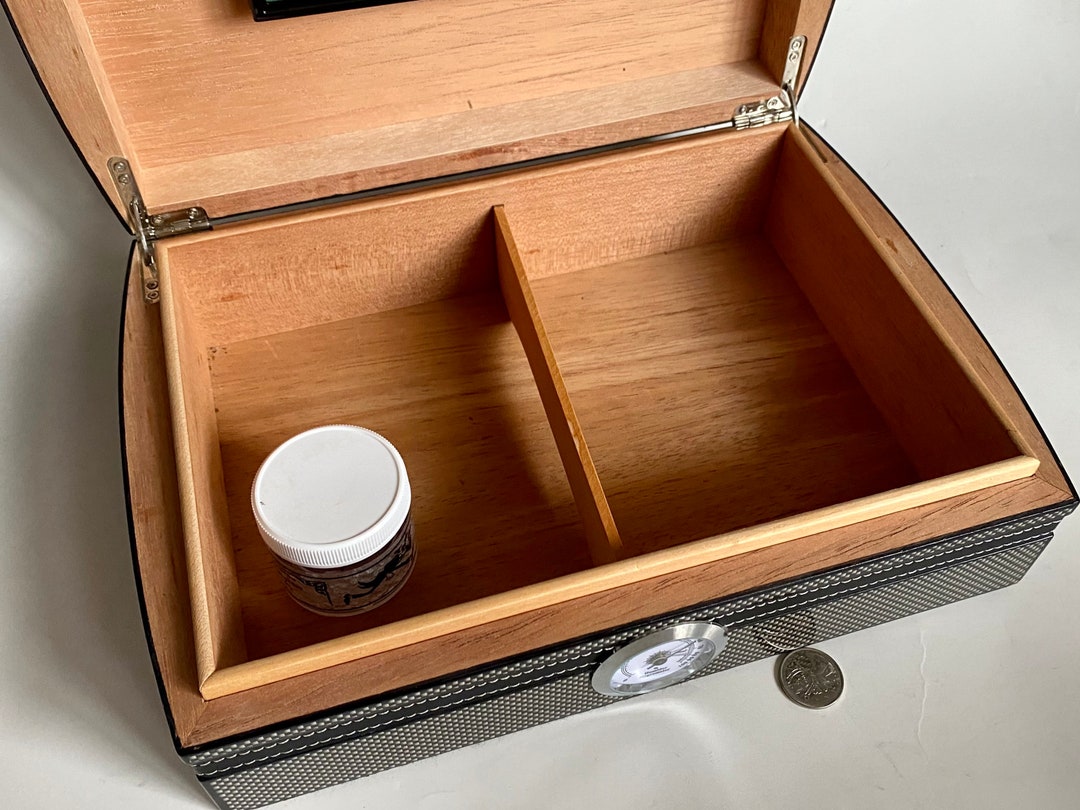 Large Cigar Humidor, Wooden Cigar Humidor, Cigar Storage Box With ...