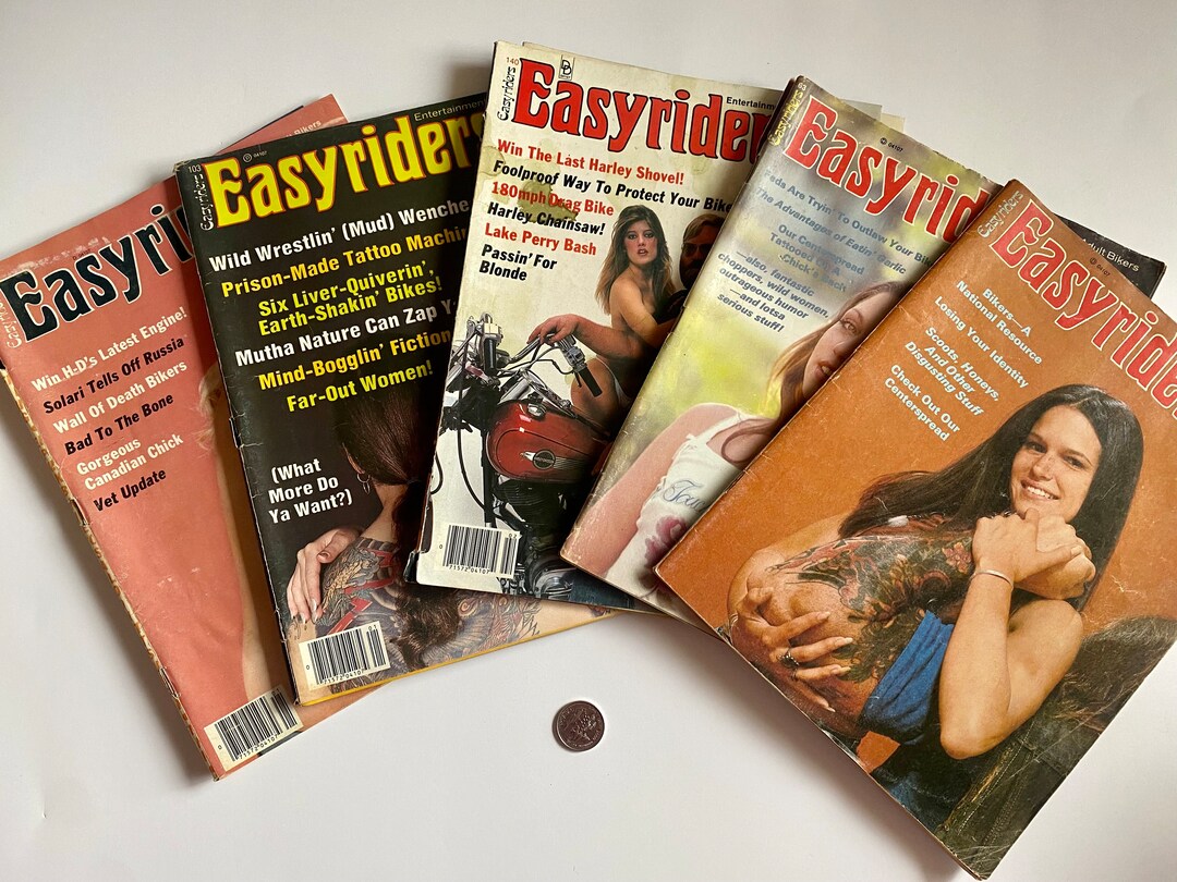 Vintage Easy Riders Magazines Set of 5, 1970s 1980s Motorcycle ...