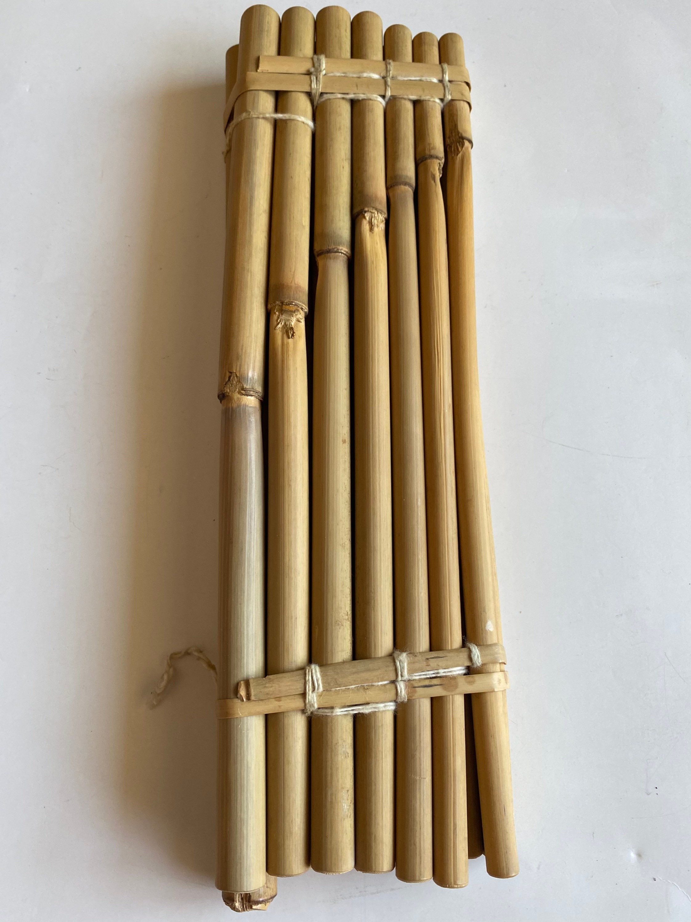 Vintage Native South American Pan Flute, Andean Pipe Double Row Flute ...