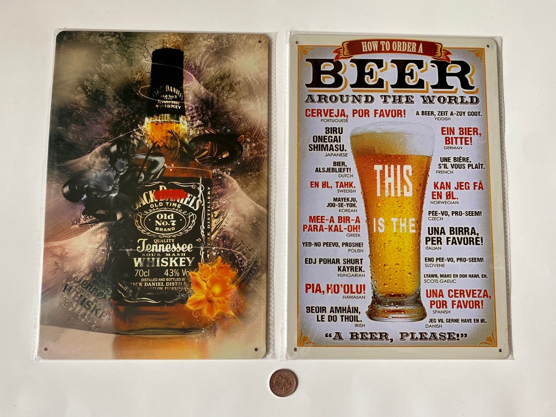 Brand New Retro Tin Metal Signs, Collectible Beverage Drink Tin Signs ...
