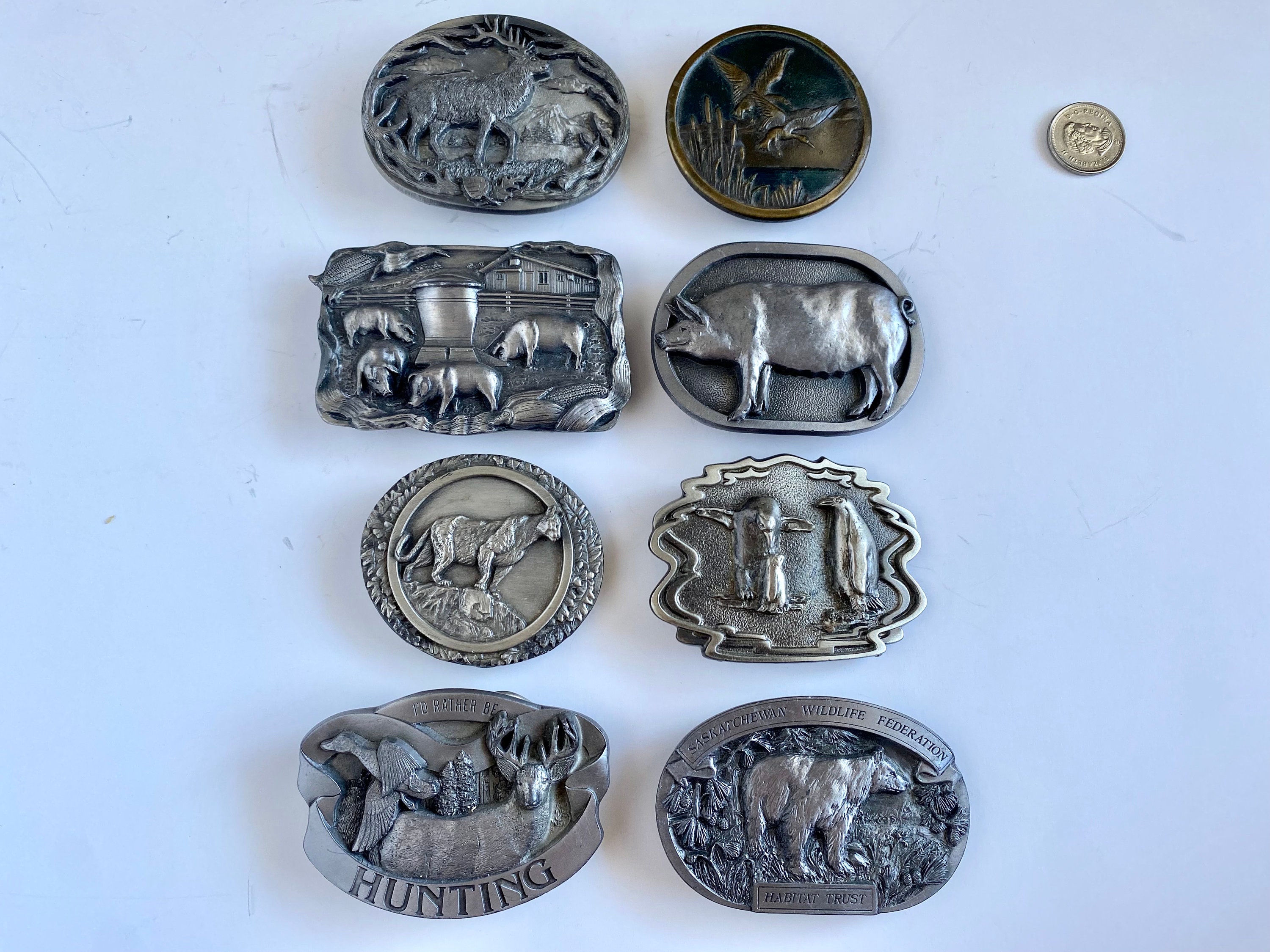 Vintage Collectible Belt Buckle, Wild Animals Belt Buckles, Hunting ...