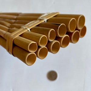 Vintage Native South American Pan Flute, Andean Pipe Double Row Flute ...