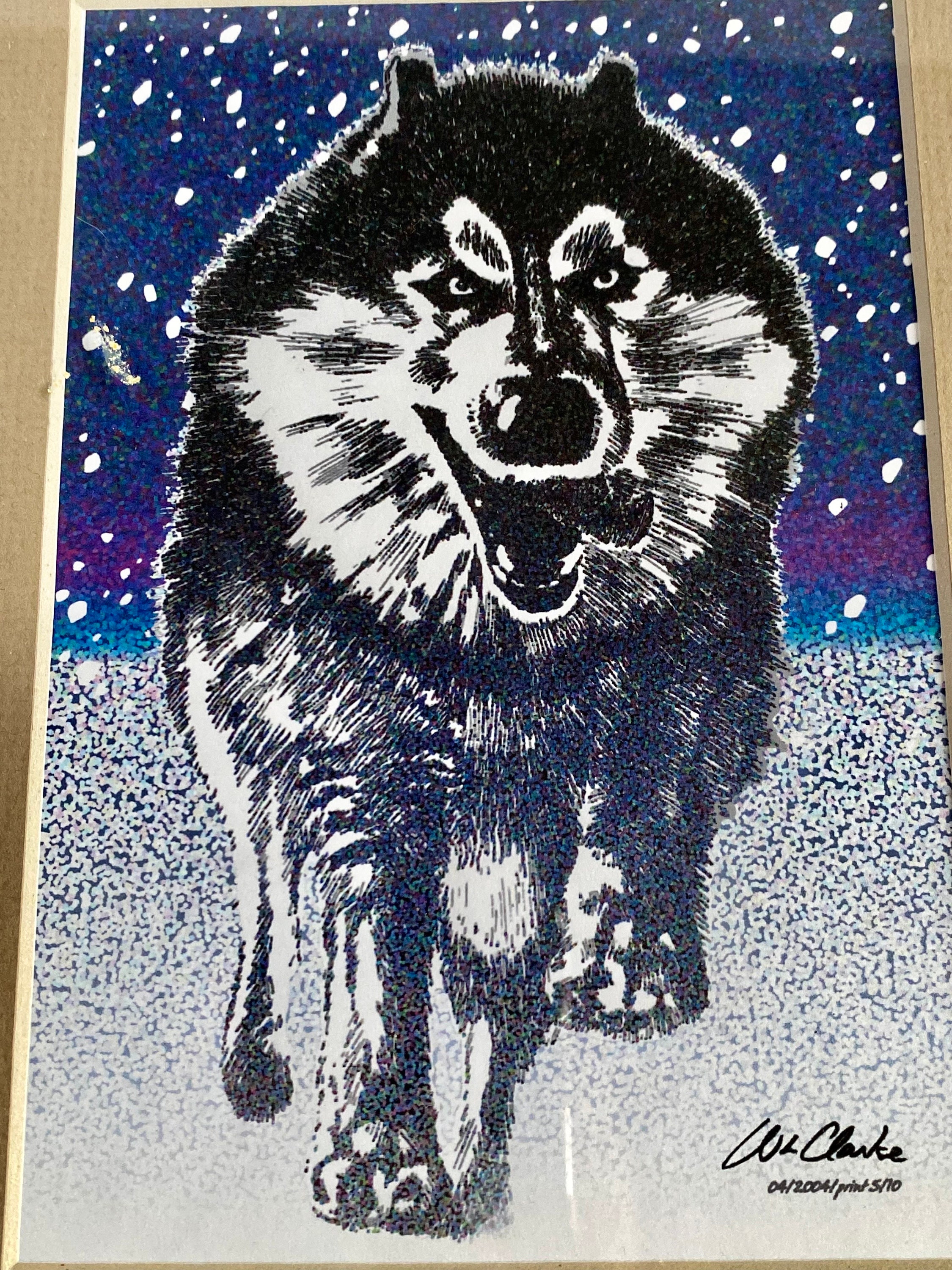 Vintage Wolf Print Wolf Lithograph Print Animal Art Print - Etsy