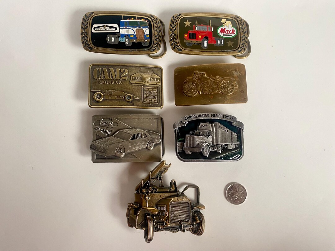 Vintage Belt Buckles, Collectible Belt Buckles, Cars Buckles, Truck ...
